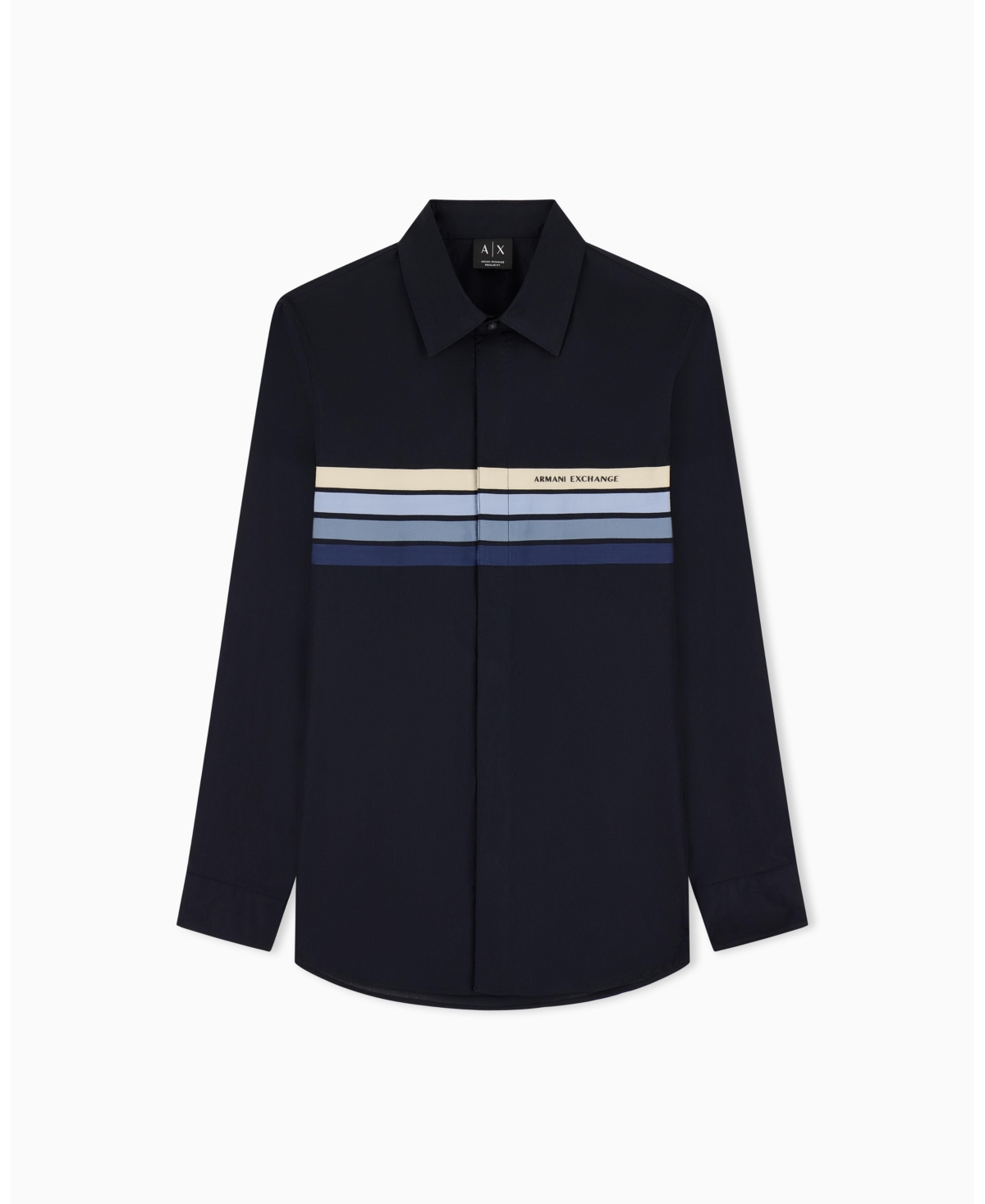 Click here for A|X Armani Exchange Mens 4 Stripes Long Sleeve Pop... prices