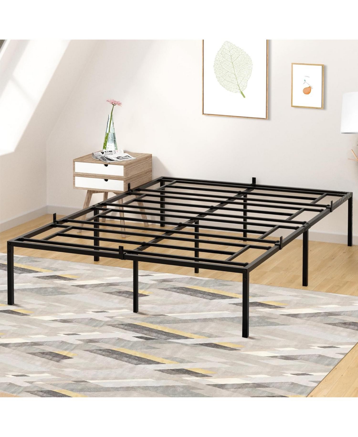 Click here for gaomon Full Size 14 Inch Metal Platform Bed Frame... prices