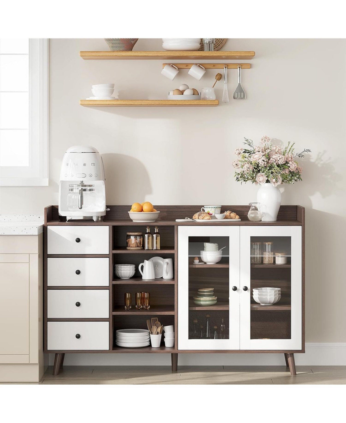 Click here for gaomon Farmhouse Sideboard Buffet Cabinet with Adj... prices