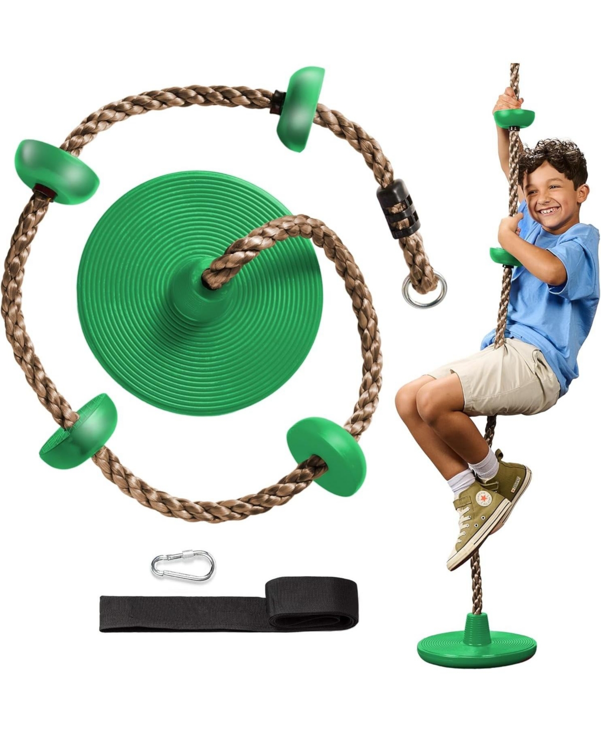 Click here for FormnestCastle Climbing Rope Tree Swing with Platf... prices