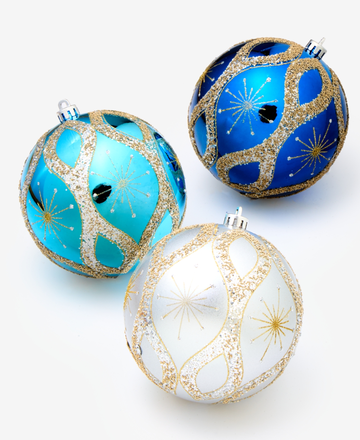 Click here for Holiday Lane Opulence Shatterproof Blue & White Ba... prices