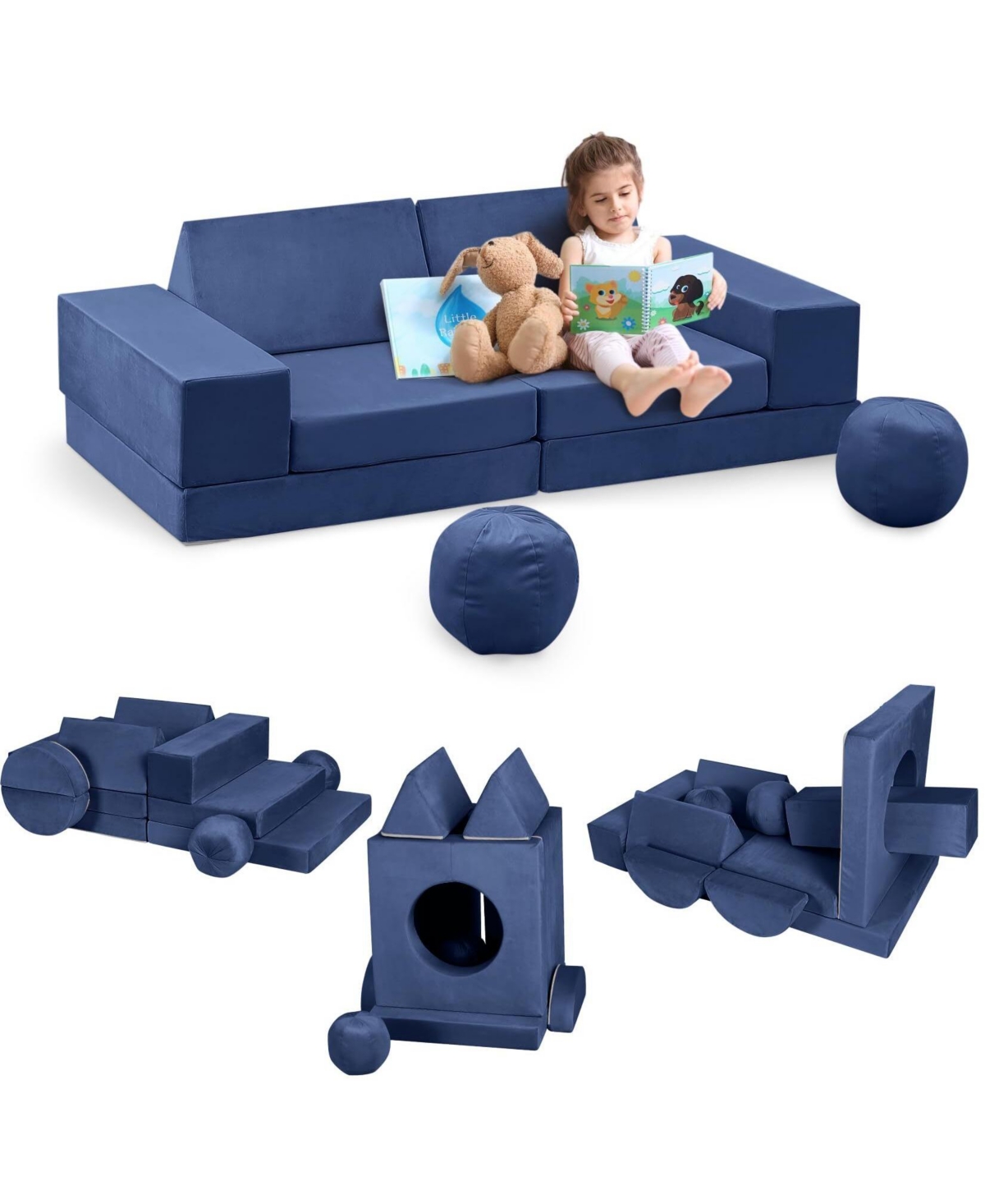 Click here for Gaomon 12PCS Modular Kids Play Couch Toddler Foam... prices