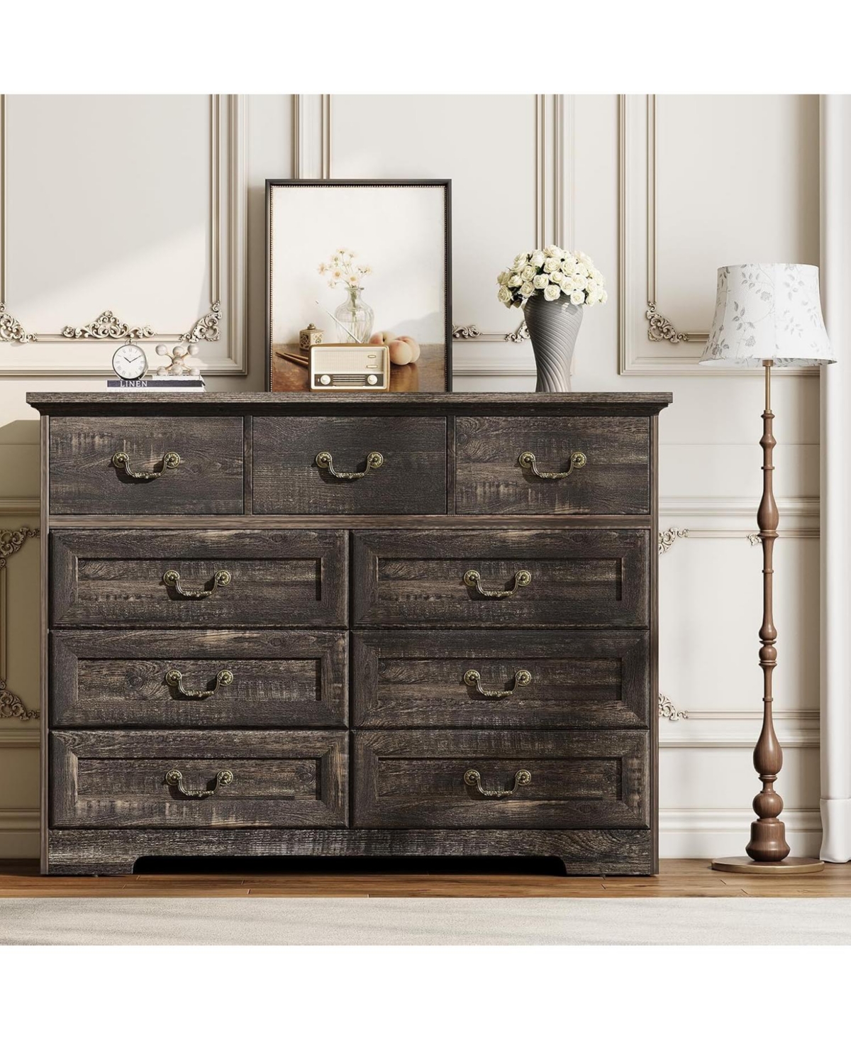 Click here for gaomon 9-Drawer Vintage Wood Dresser  47" Wid... prices