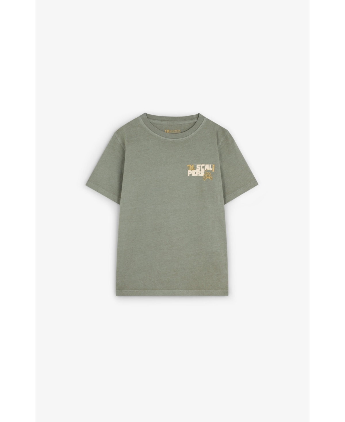 Click here for Scalpers Big Boys Crewtee - Beige/khaki prices
