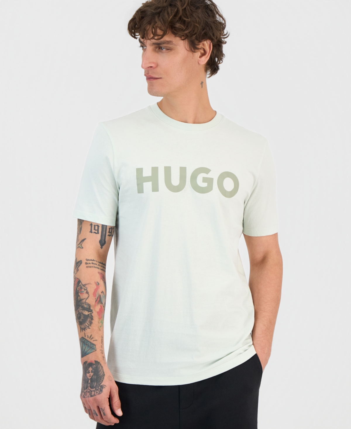 Click here for Hugo Boss Mens Dulivio Cotton Logo Crewneck T-Shir... prices