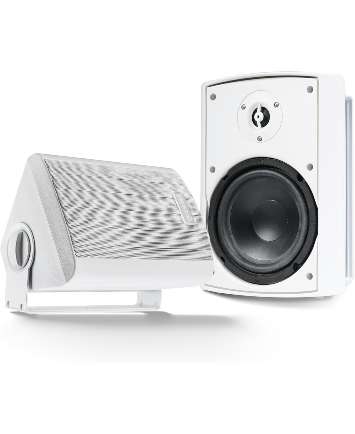 Gemini Ghsi-W400BT-pr-wht 4" Waterproof Outdoor Bluetooth Speakers (2024) - White