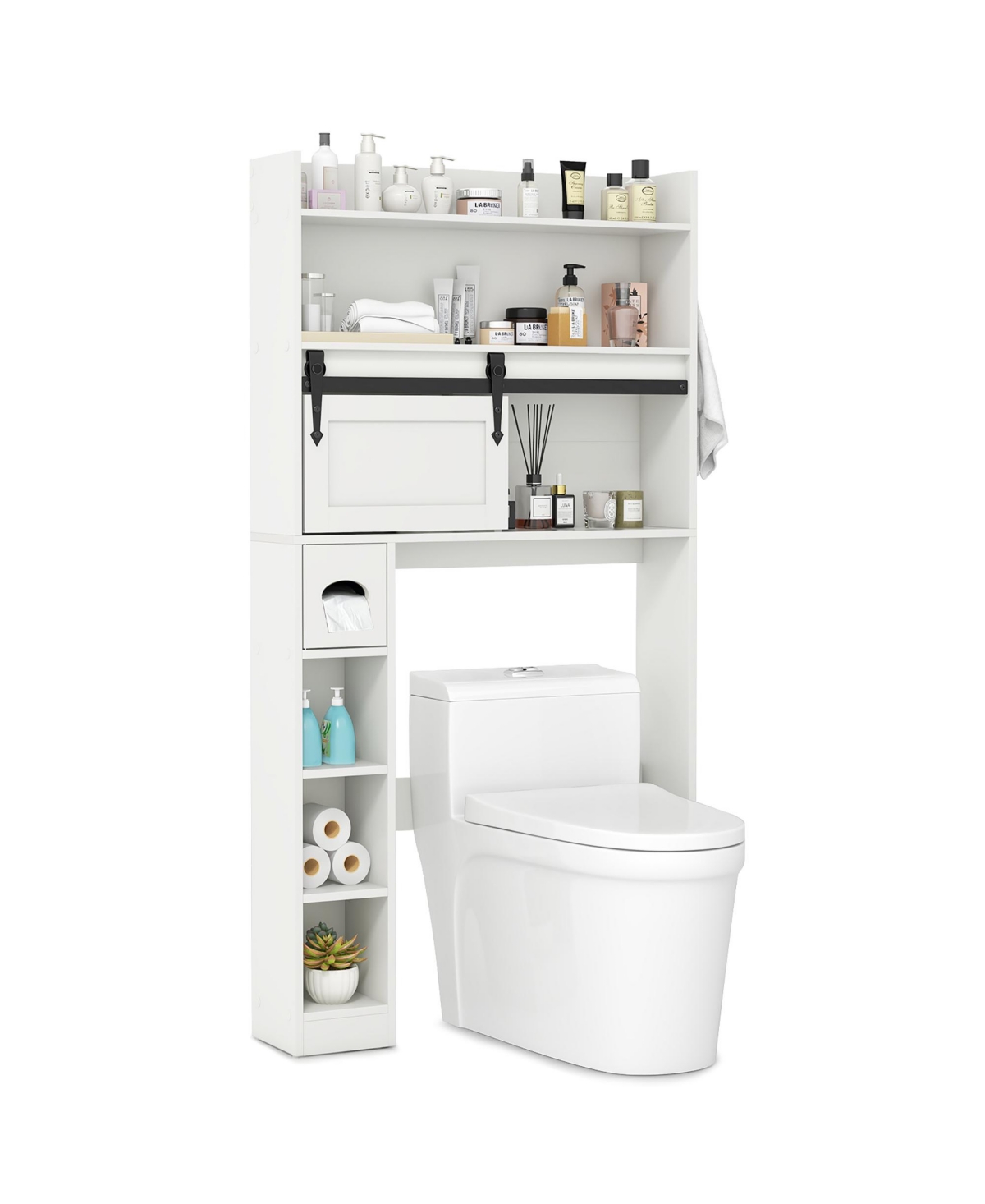 Click here for Gymax Over The Toilet Storage Cabinet w/ Sliding B... prices