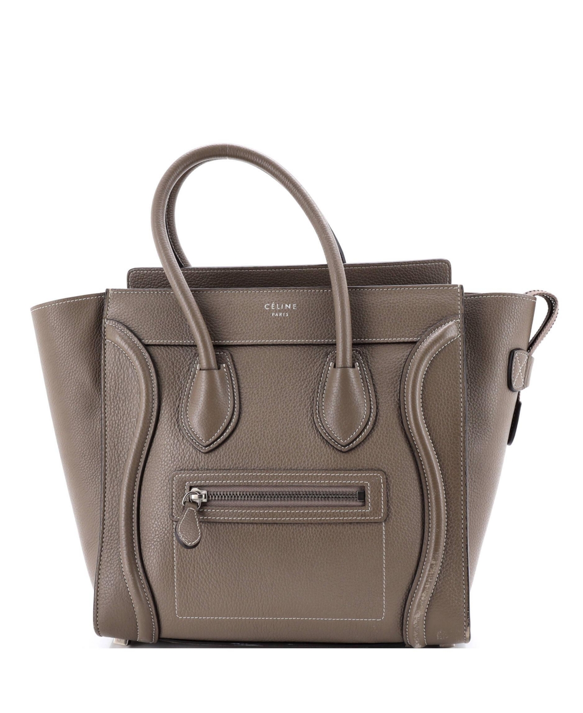 Click here for Pre-Owned Celine Micro Luggage Bag Grainy Leather... prices