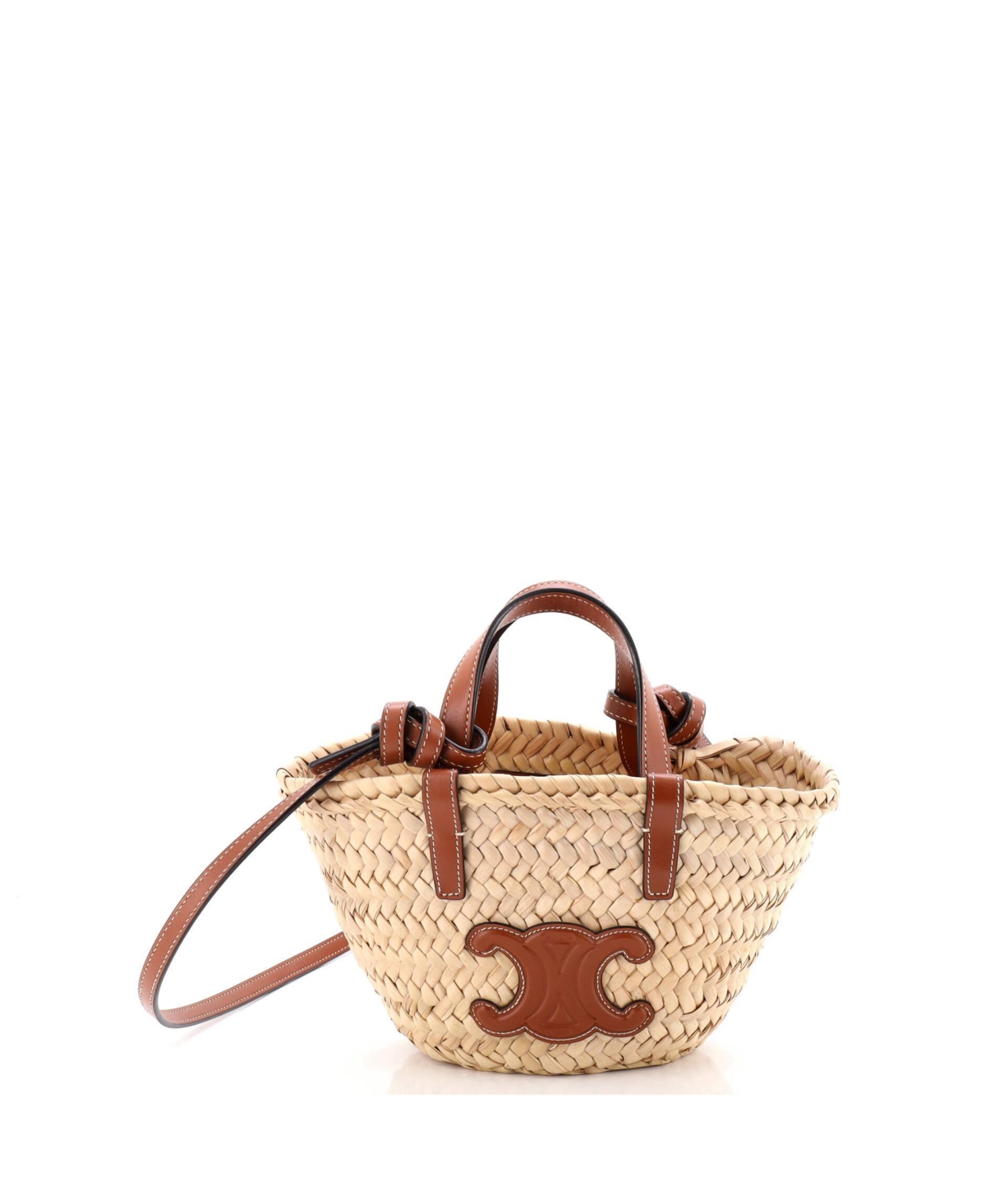 Click here for Pre-Owned Celine Nano Triomphe Basket Shoulder Bag... prices
