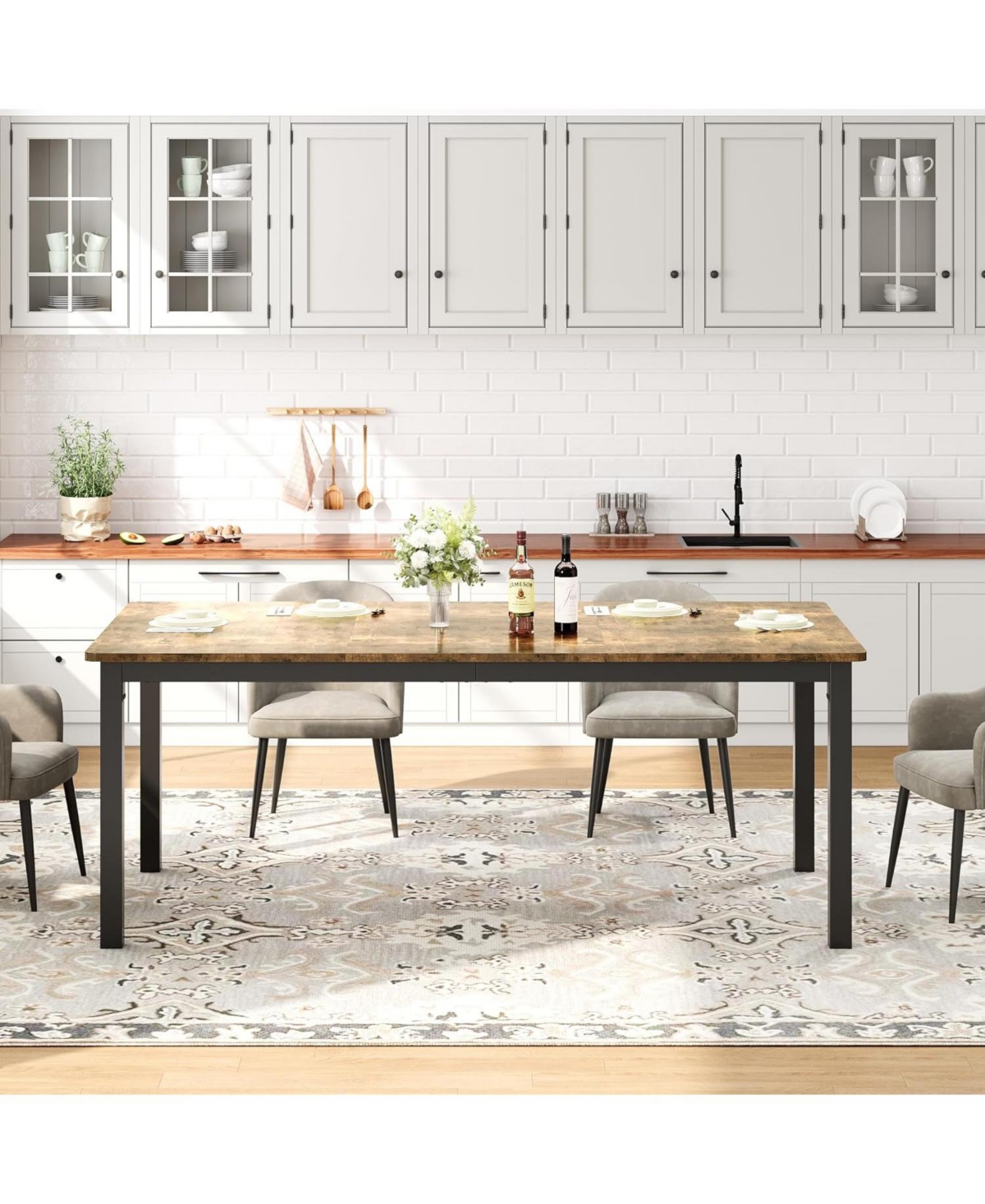 Click here for gaomon 71" Rectangle Dining Table for 6-8  Mo... prices