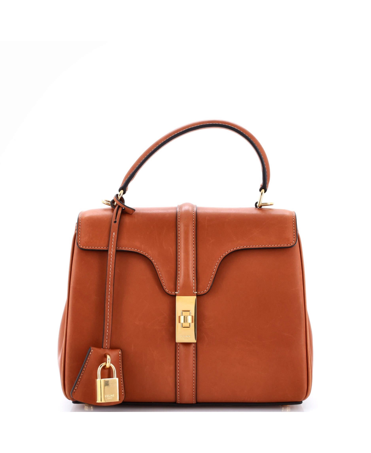 Click here for Pre-Owned Celine Small 16 Top Handle Bag Smooth Ca... prices