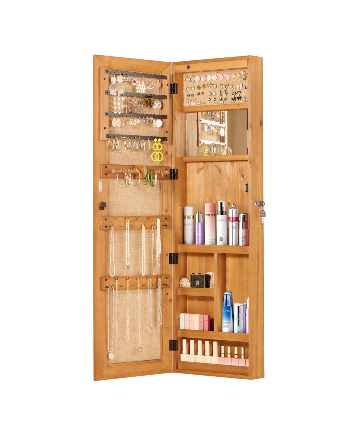 Click here for flynama Solid Wood Jewelry Armoire Organizer Cabin... prices