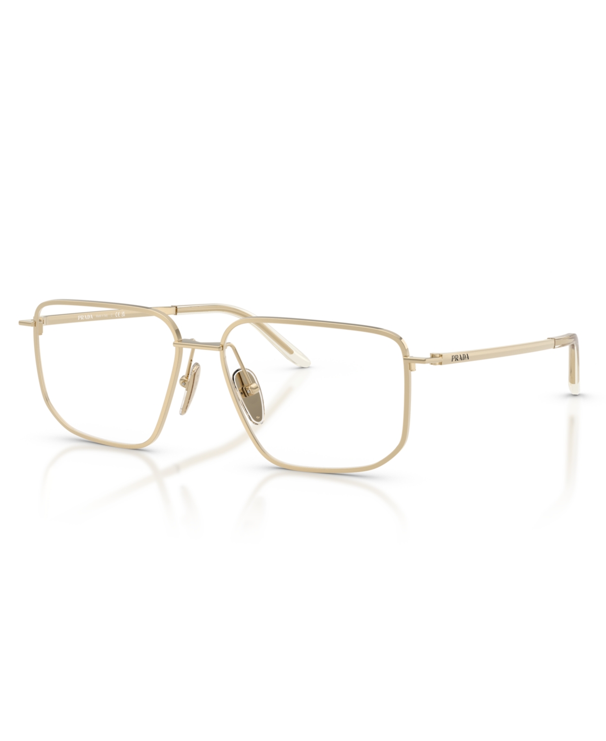 Click here for Prada Womens Square Eyeglasses  Pr C52V - Pale Gol... prices