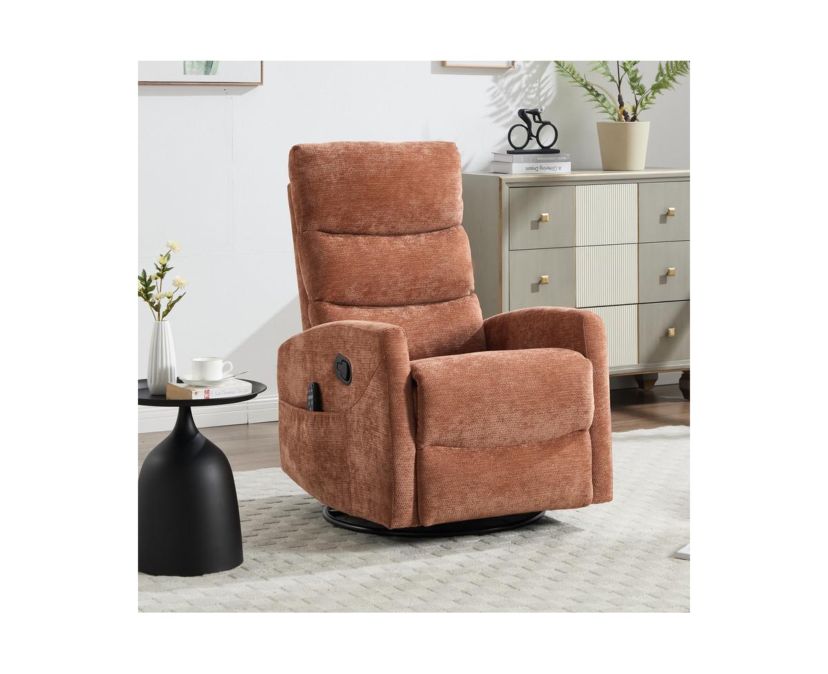 Click here for sumyeg Chenille Recliner Chair with Heat  Massage... prices