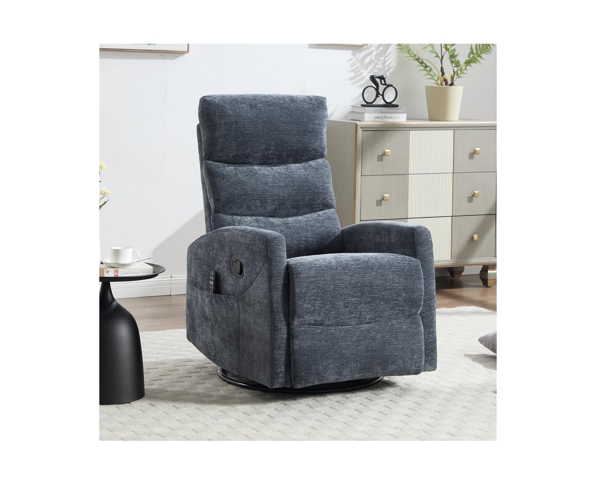 Click here for sumyeg Chenille Recliner Chair with Heat  Massage... prices