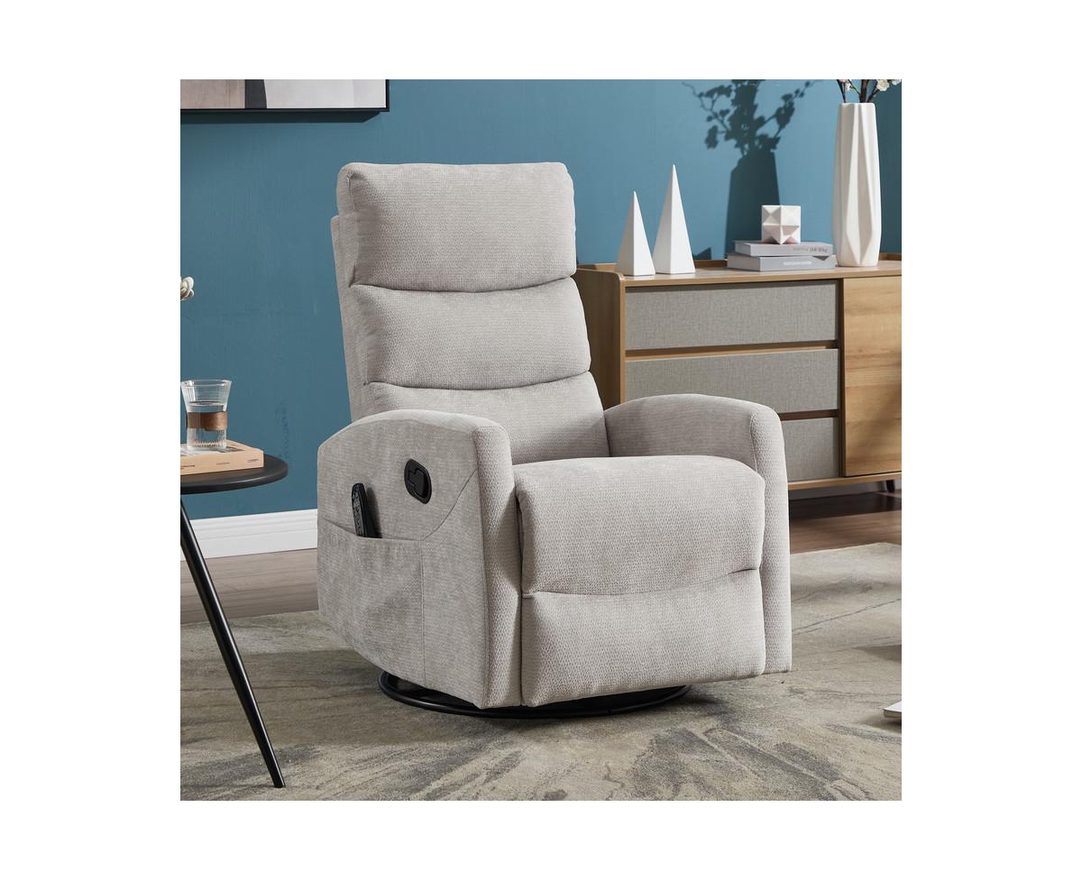 Click here for sumyeg Chenille Recliner Chair with Heat  Massage... prices
