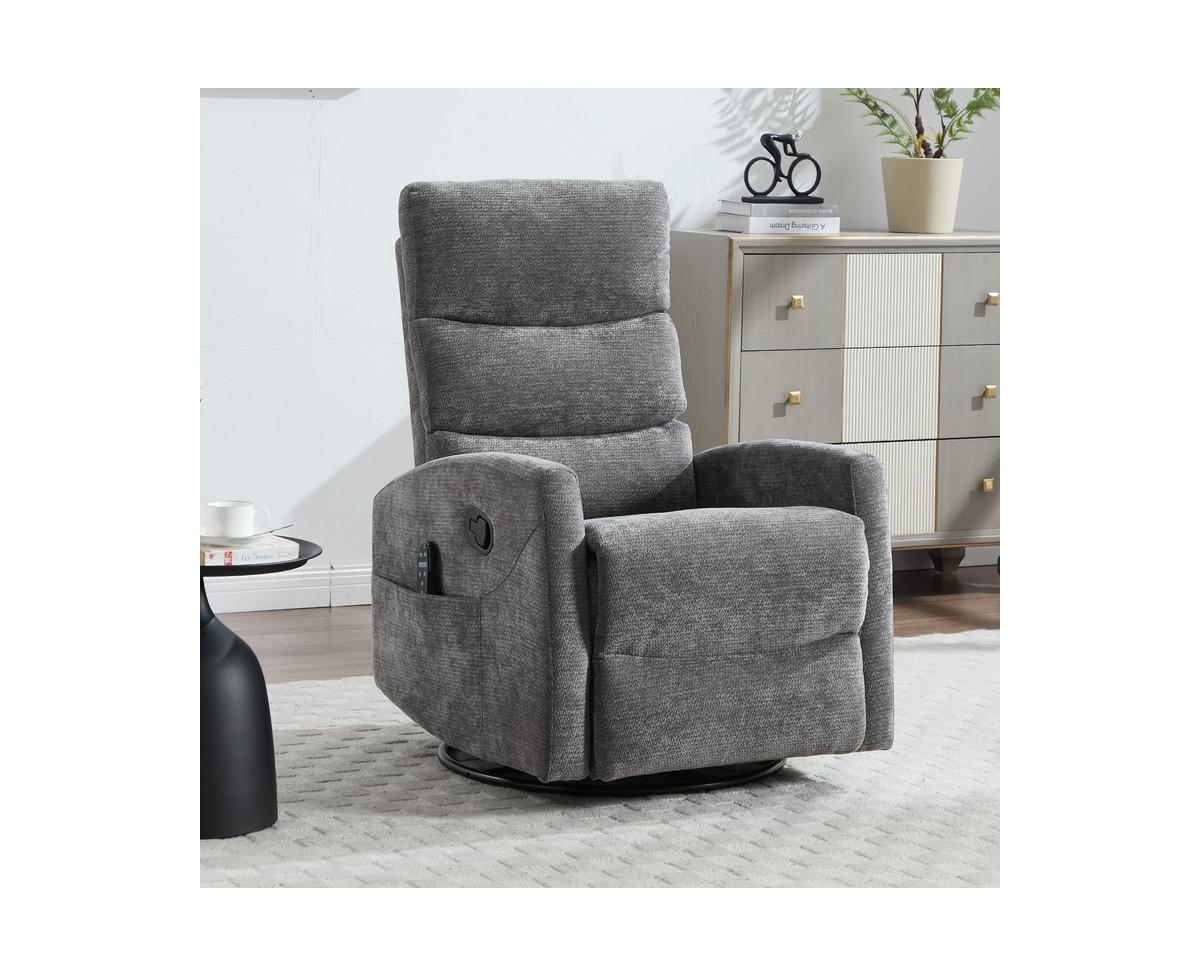 Click here for sumyeg Chenille Recliner Chair with Heat  Massage... prices