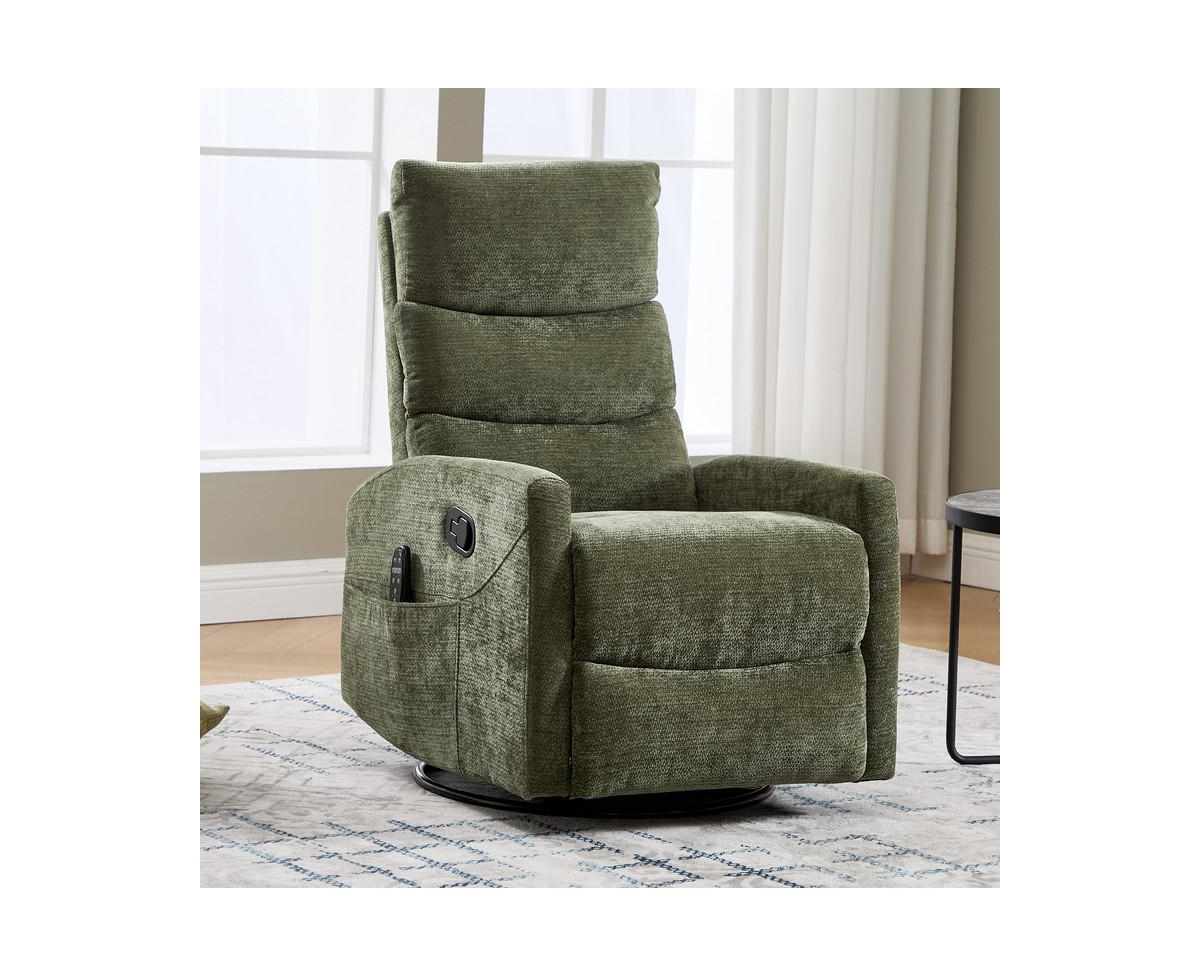 Click here for sumyeg Chenille Recliner Chair with Heat  Massage... prices