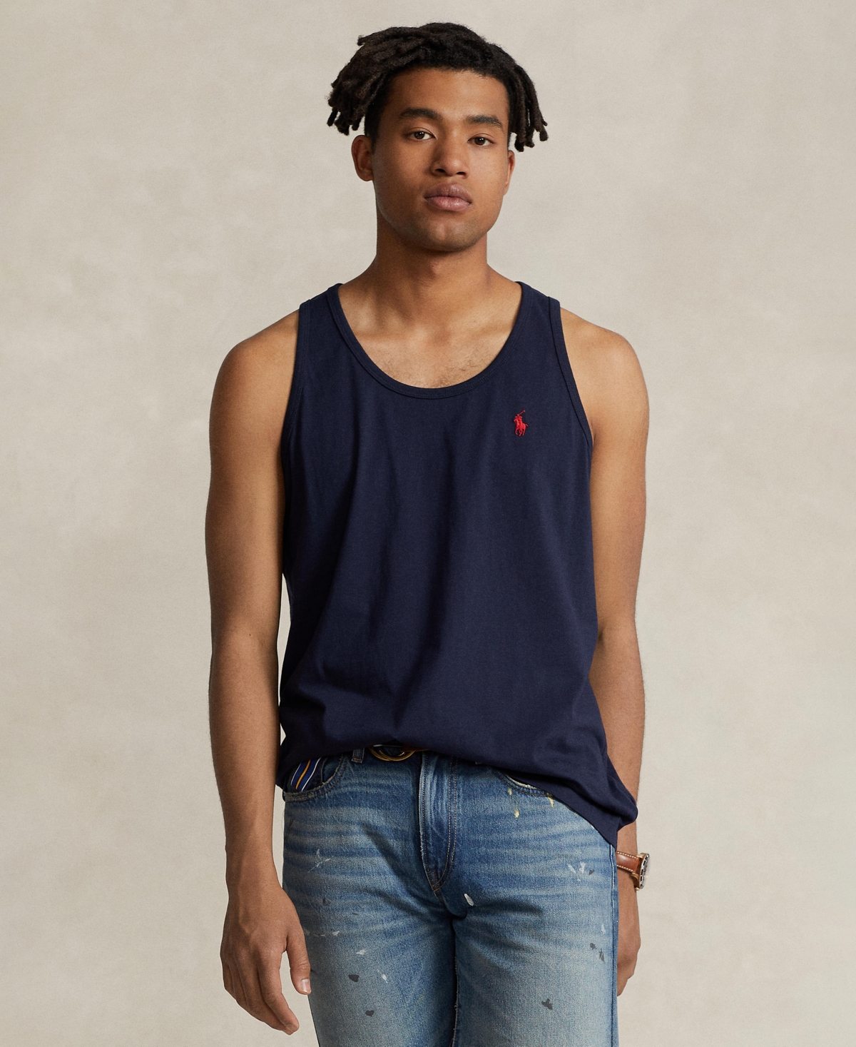 Click here for Polo Ralph Lauren Washed Jersey Tank - Ink prices