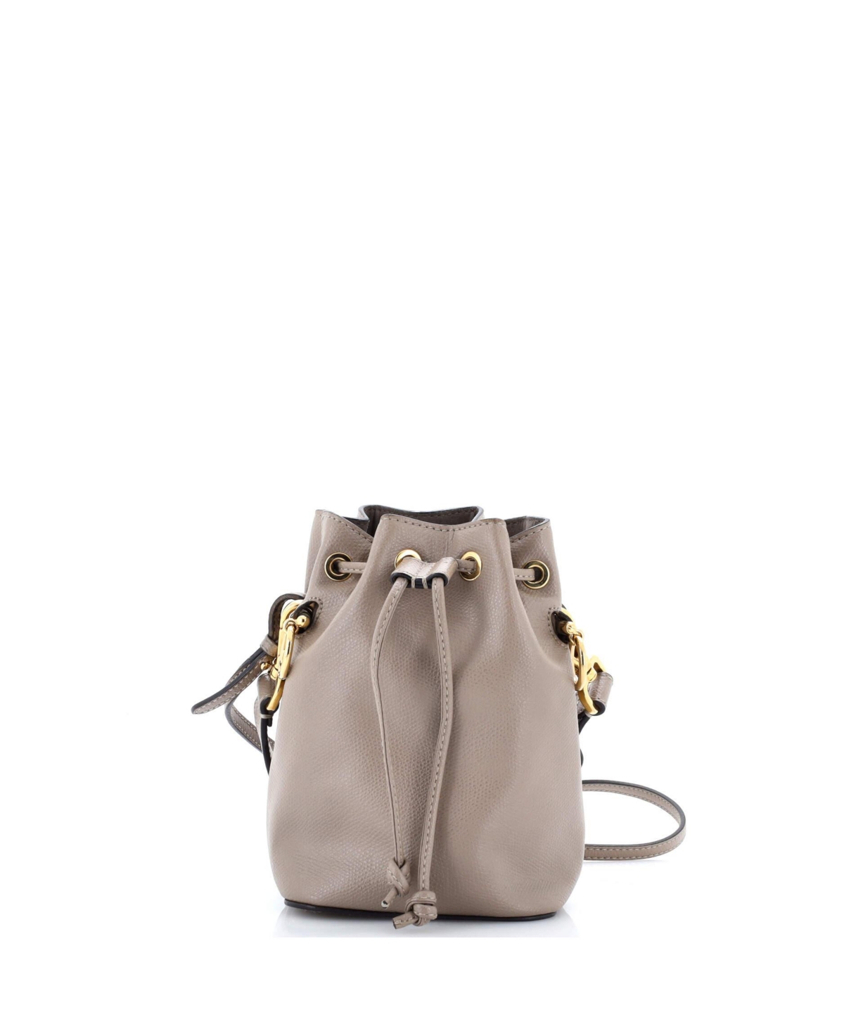 Click here for Pre-Owned Fendi Mini Mon Tresor Bucket Bag Leather... prices
