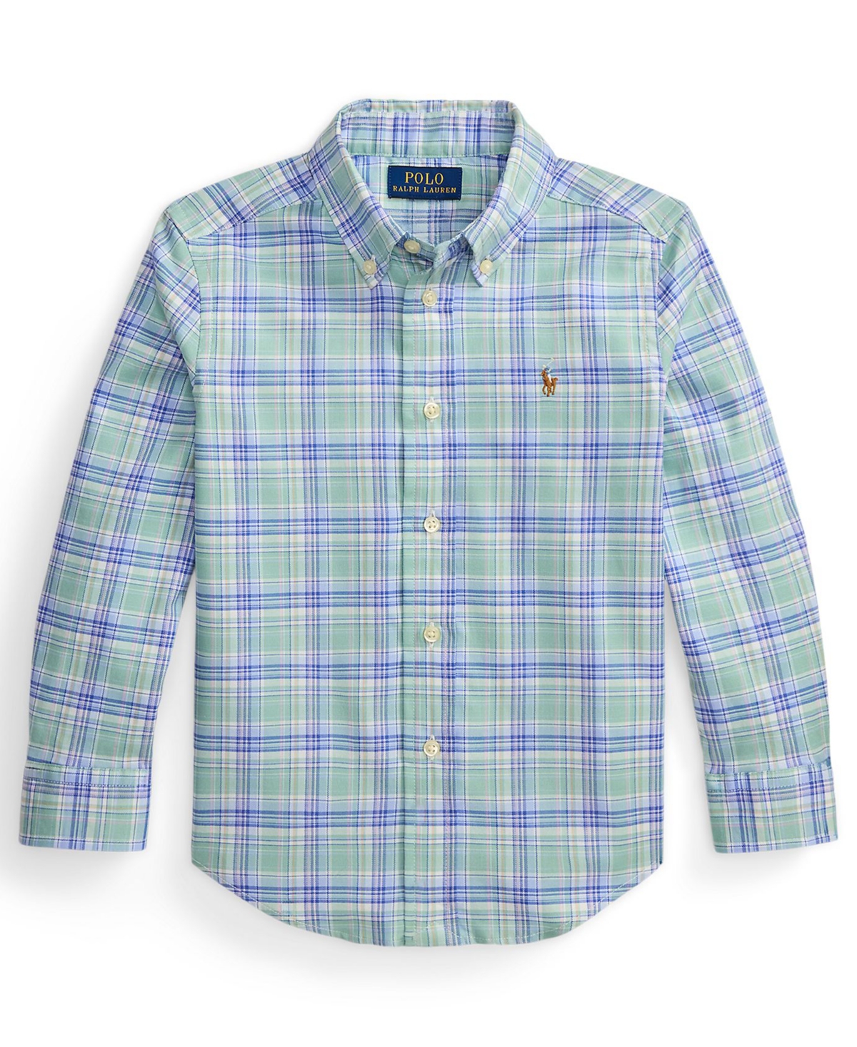 Click here for Polo Ralph Lauren Boys 2T-7 Plaid Performance Oxfo... prices