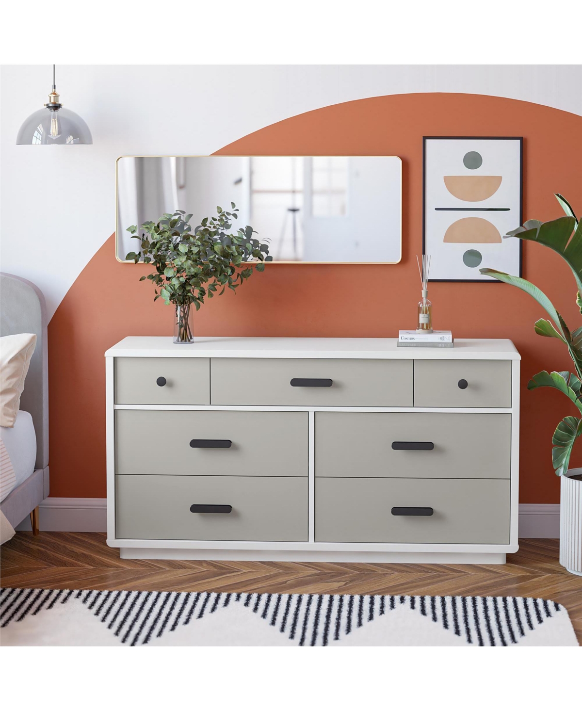 Click here for flynama 5 Drawer Dresser Multipurpose Cabinet for... prices