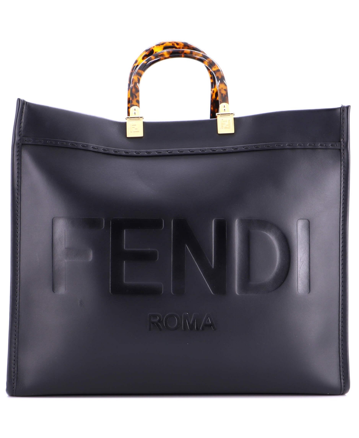 Click here for Pre-Owned Fendi Large Sunshine Shopper Tote Leathe... prices