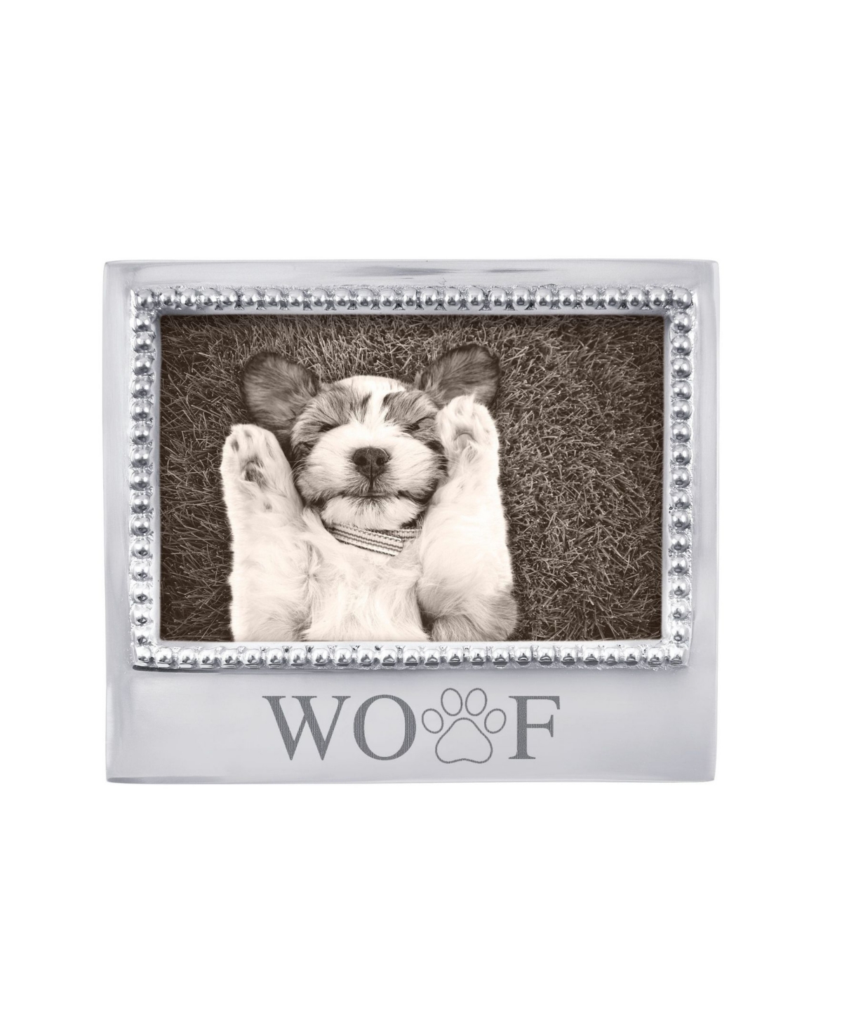 Click here for Mariposa Aluminum Woof Beaded Frame  4 x 6 - Silve... prices