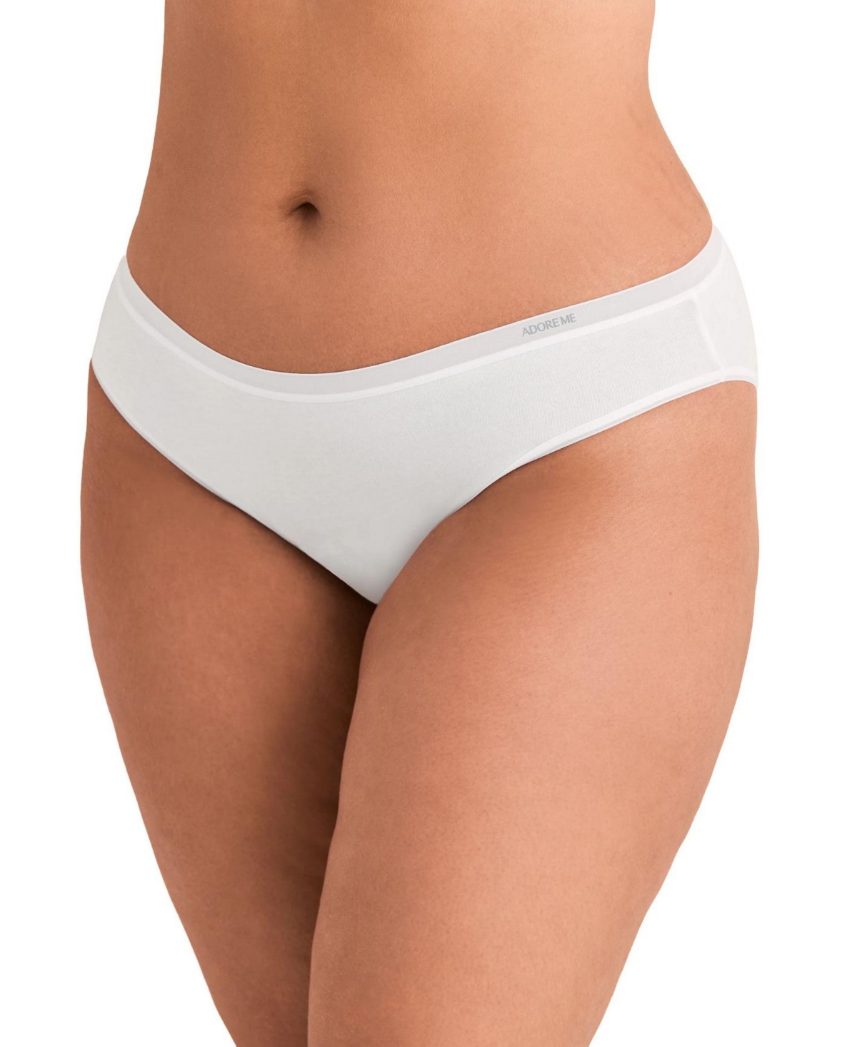 Click here for Adore Me Plus Size Everly Bikini Panty - White prices