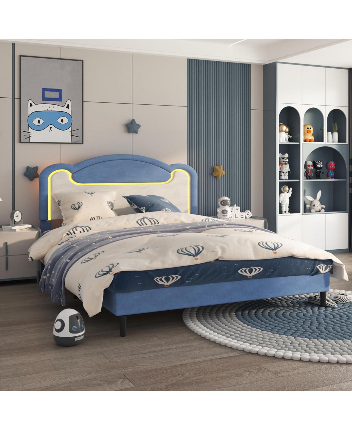 Click here for gaomon Led Upholstered Platform Bed  Princess Styl... prices