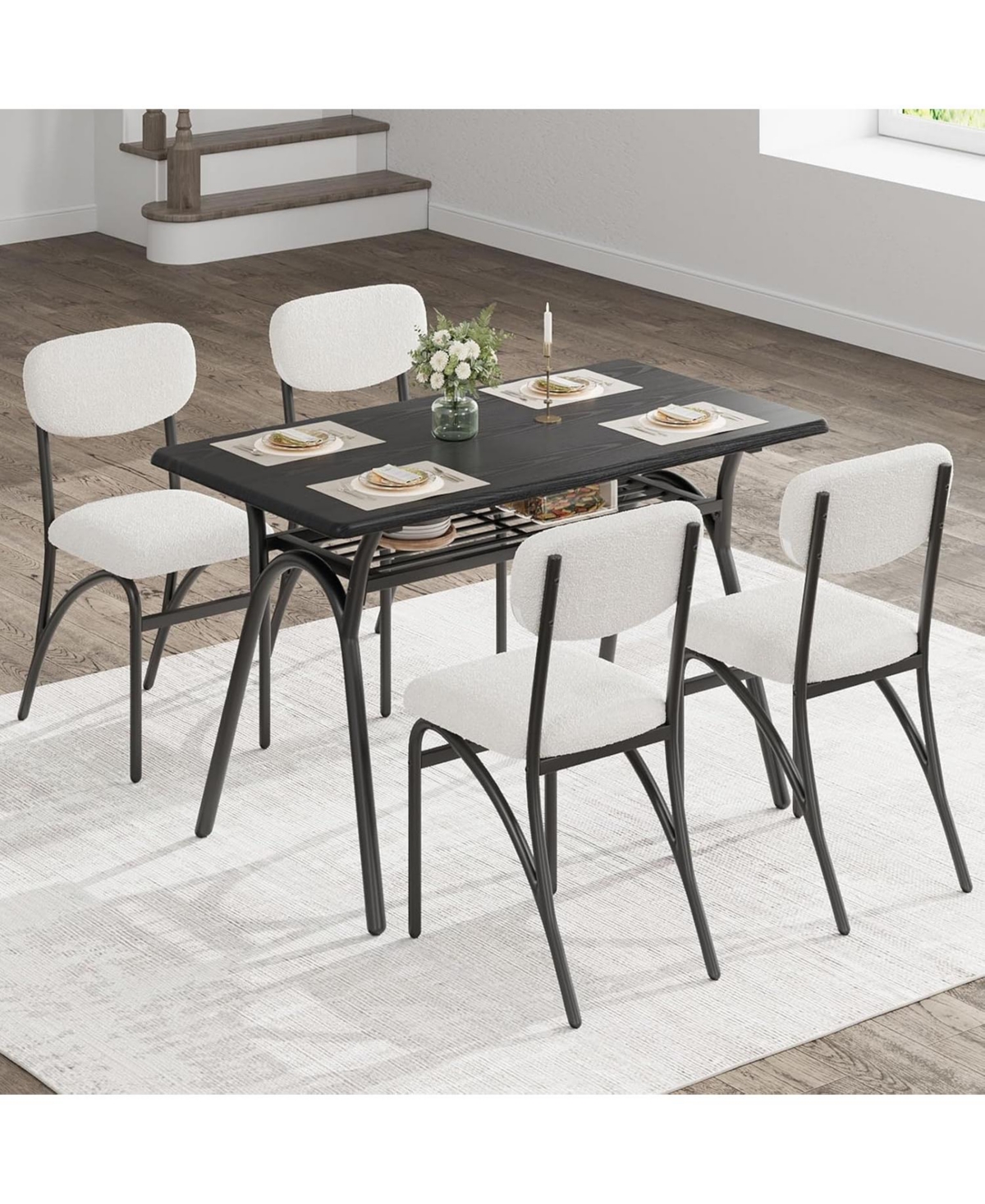 Click here for gaomon 5-Piece Dining Table Set for 4  Rectangular... prices