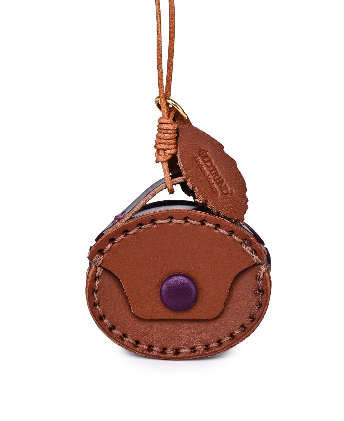 Click here for Old Trend Oval Mini Handcrafted Charm - Purple Plu... prices