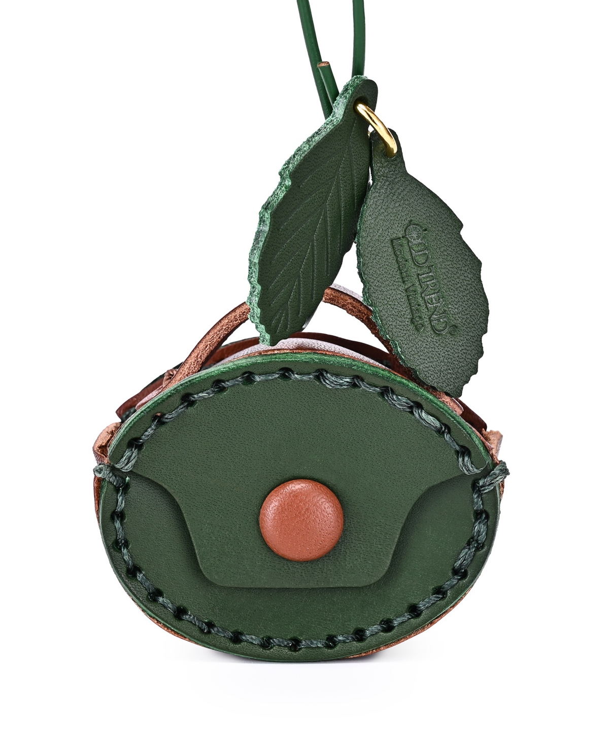 Click here for Old Trend Oval Mini Handcrafted Charm - Brick Red prices
