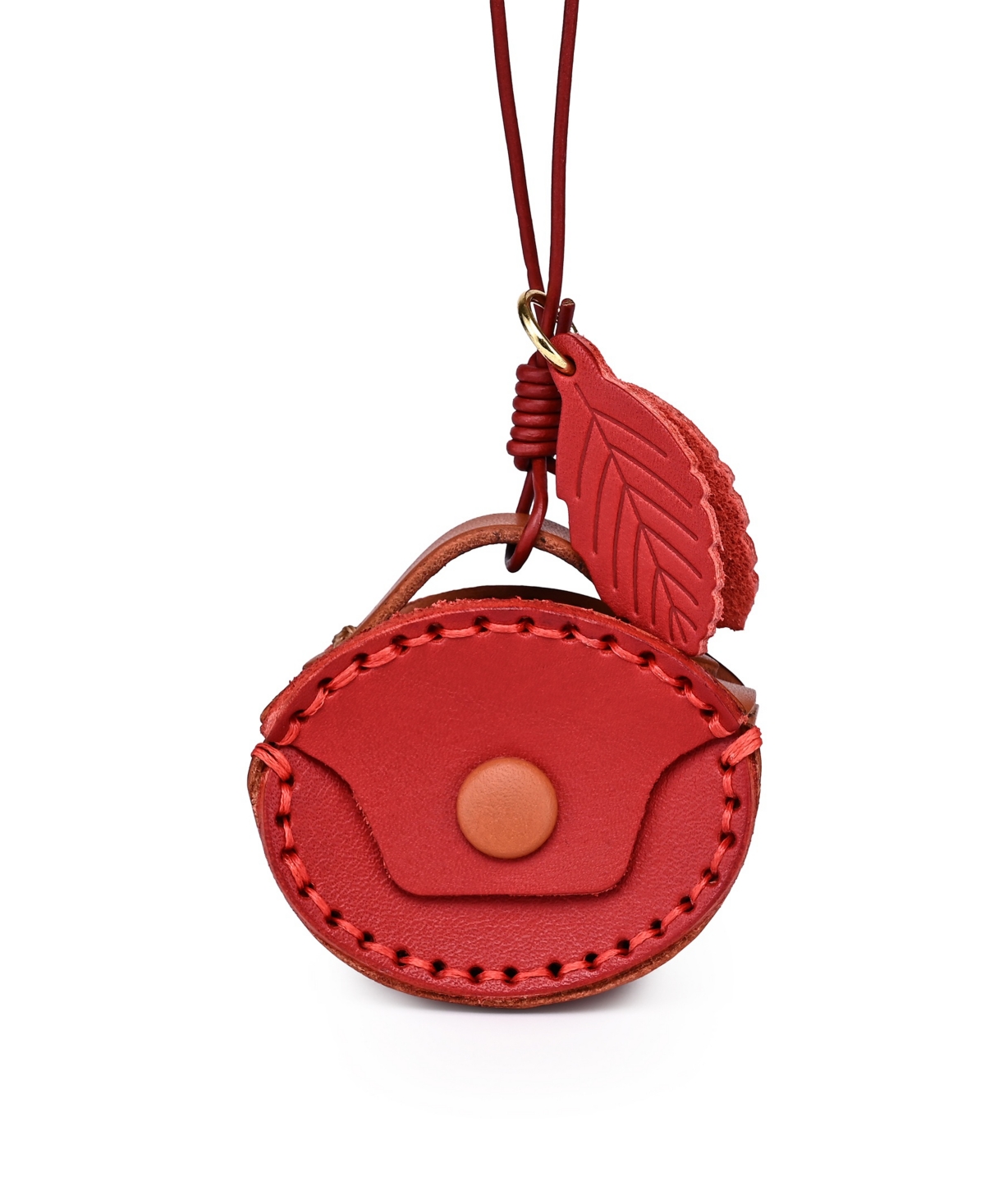 Click here for Old Trend Oval Mini Handcrafted Charm - Coral Red/... prices