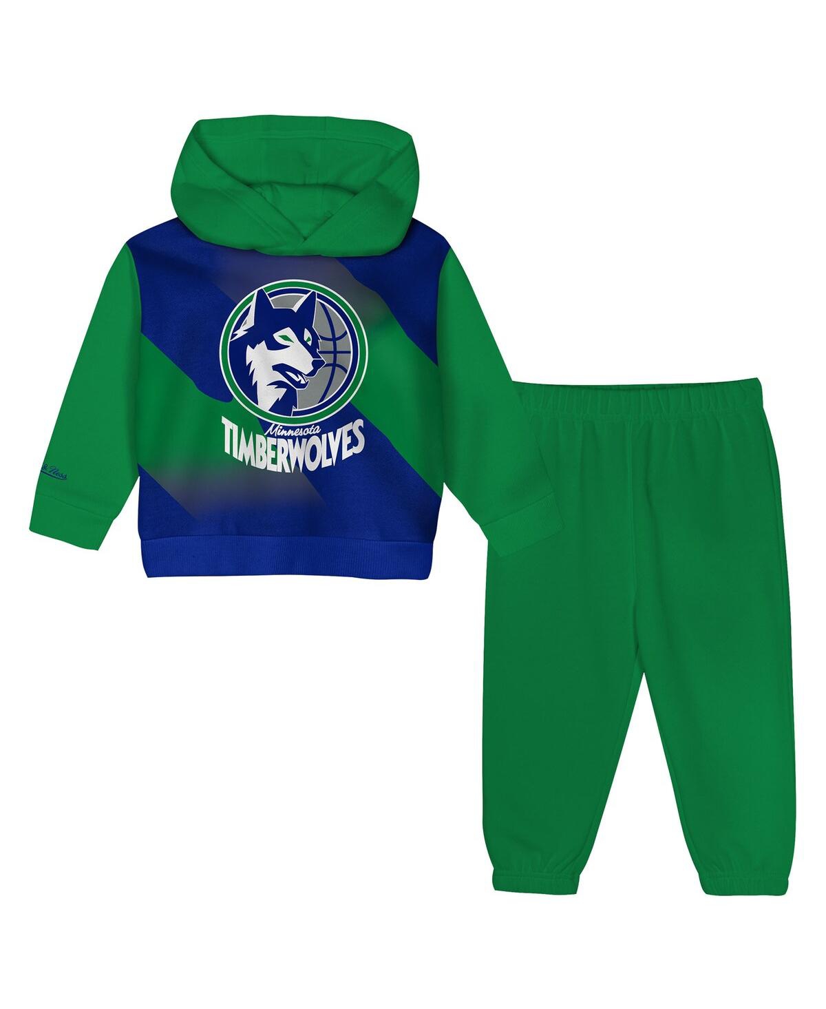 Click here for Mitchell & Ness Toddler Blue/Green Minnesota Timbe... prices