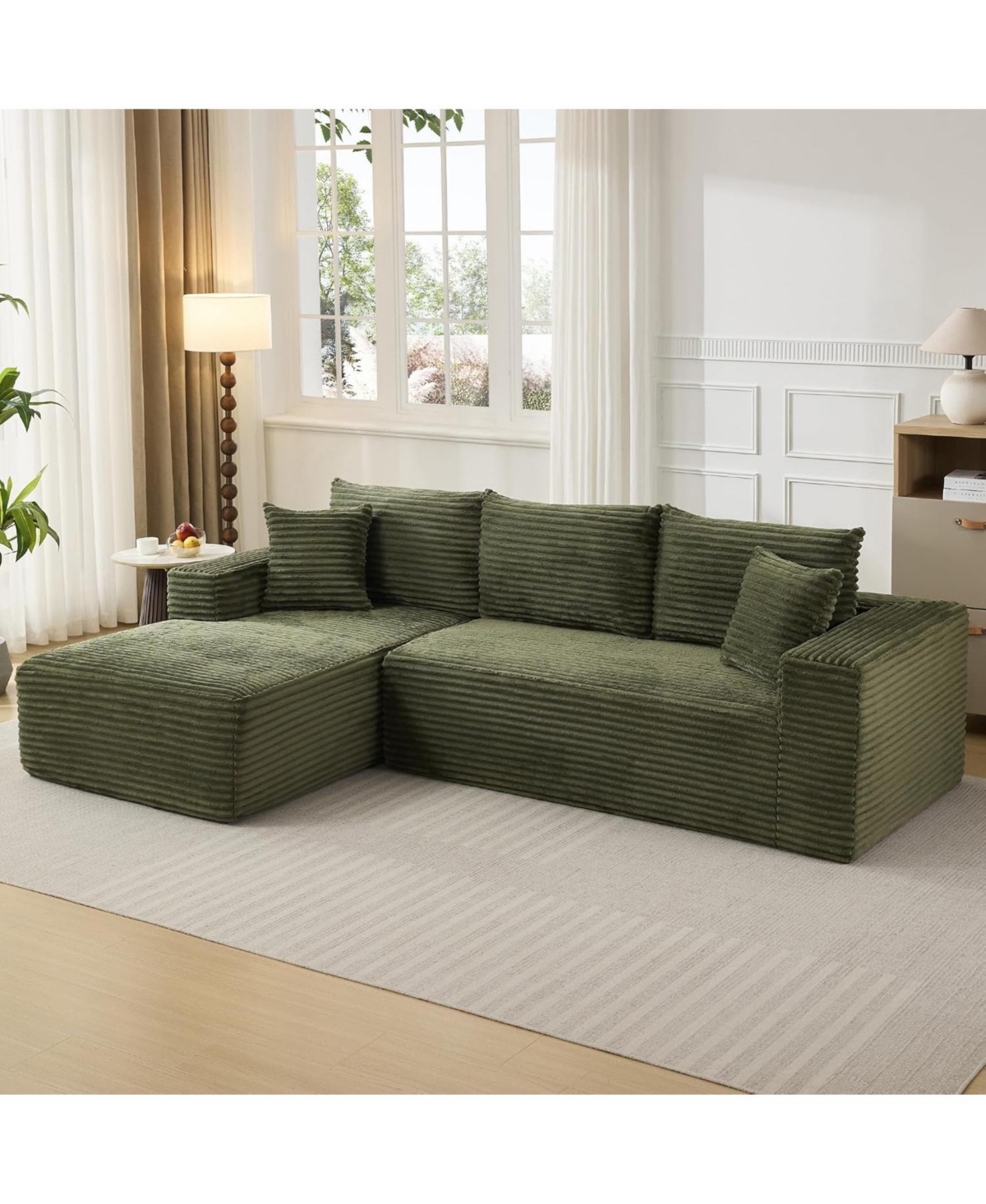 Click here for gaomon 108-Inch Cloud Sectional Couch with L-Shape... prices