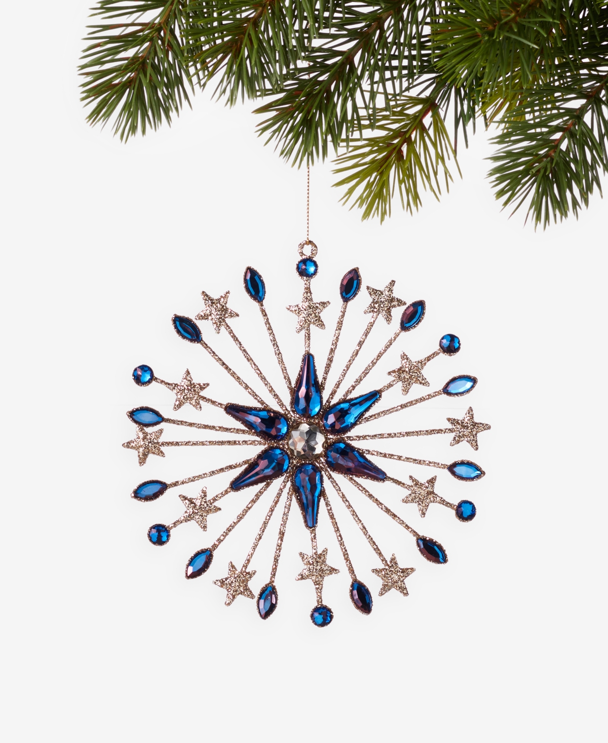 Click here for Holiday Lane Celestial Gems Snowflake Ornament  Ma... prices