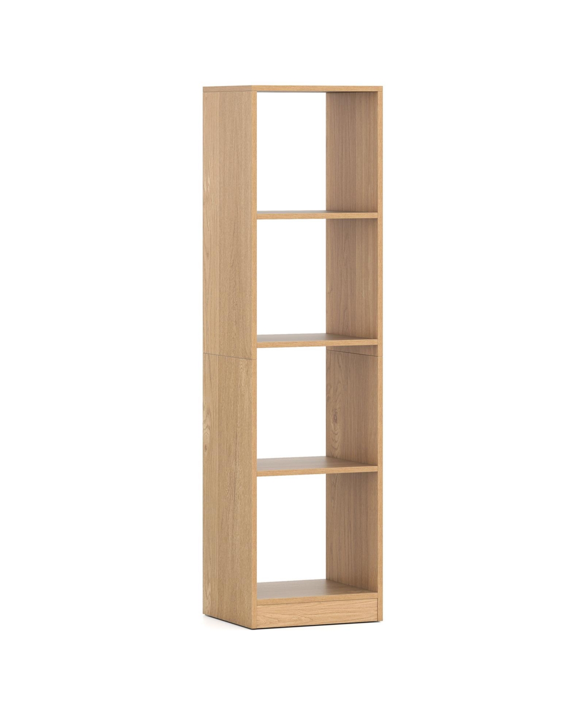Click here for Slickblue Slim 5-Tier Cube Bookshelf with Anti-Tip... prices
