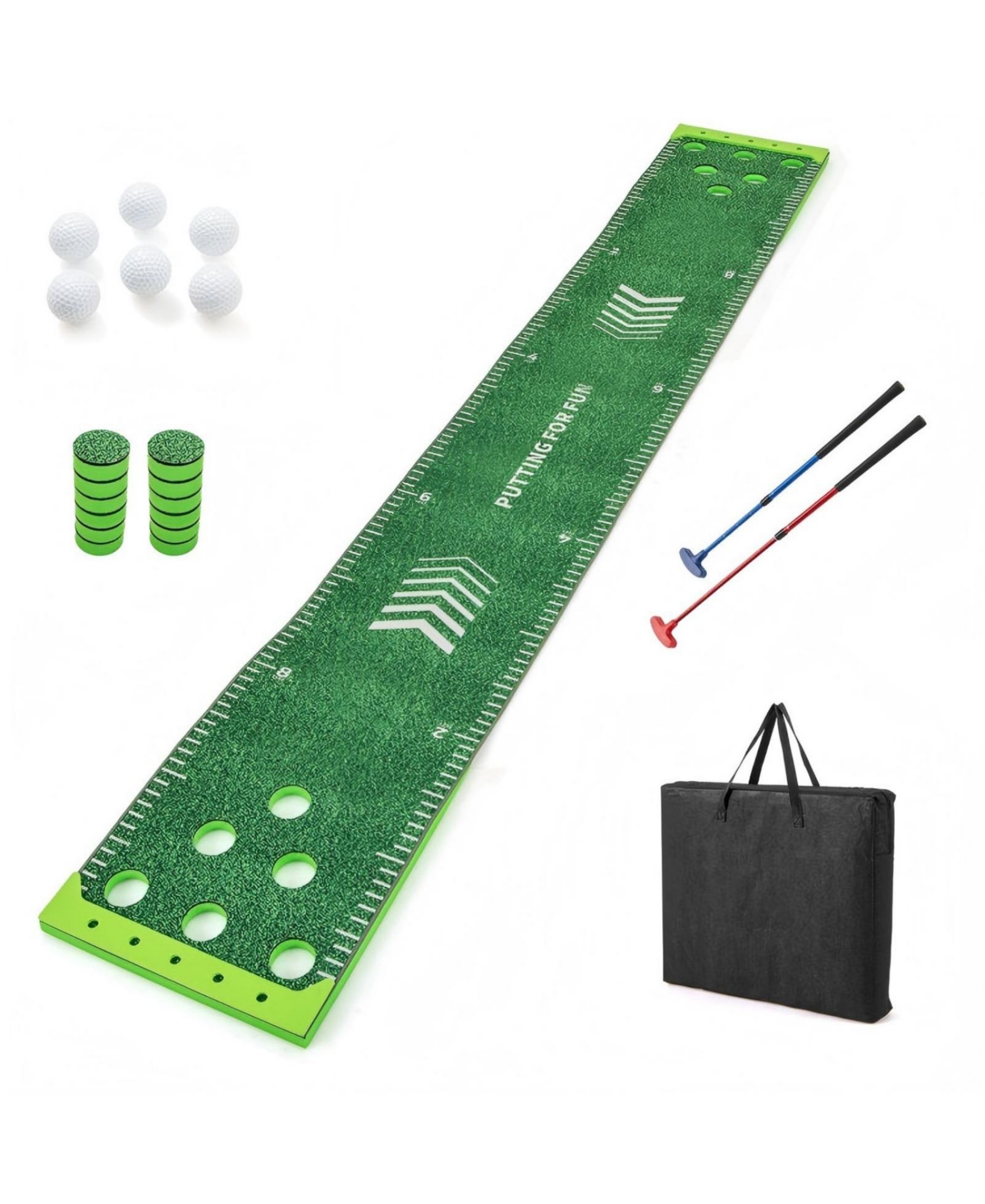 Click here for Hongge 11 Ft Putting Green Mat with 2 Adjustable P... prices