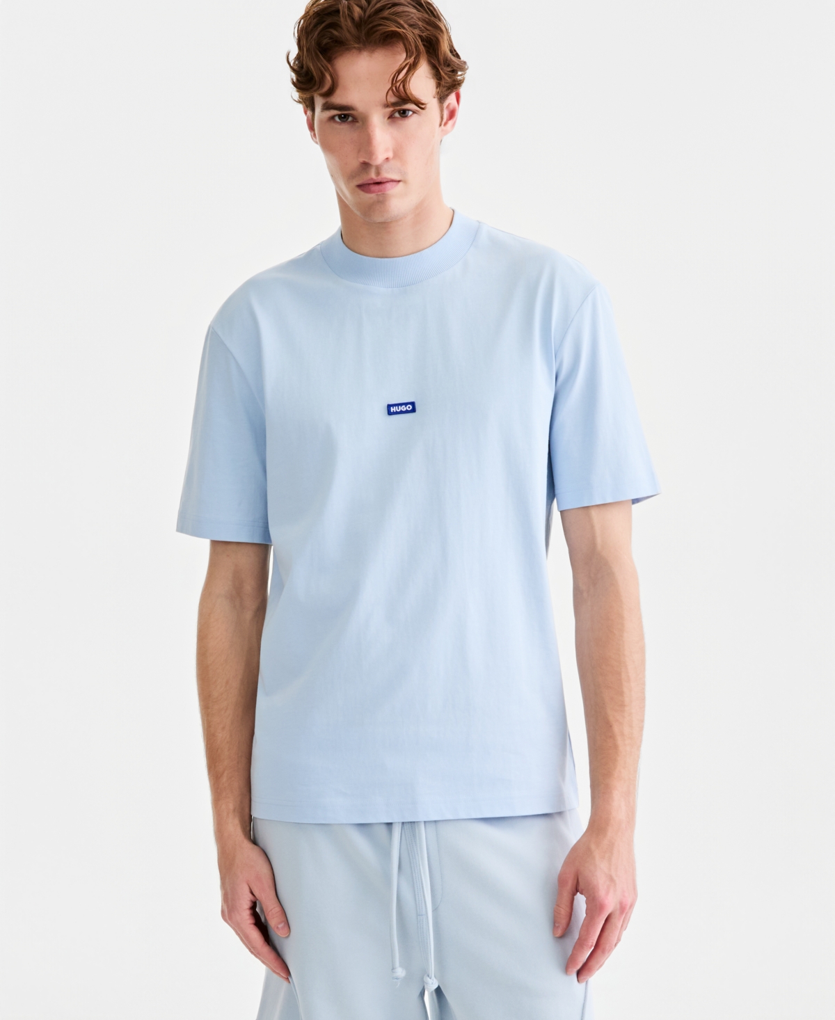 Click here for Hugo by Hugo Boss Mens Nieros T-Shirt - Open Blue prices
