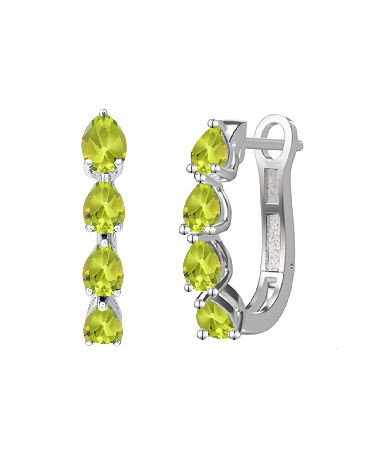 Click here for Macys Lab Grown Emerald (1 ct. t.w.) Earrings in S... prices