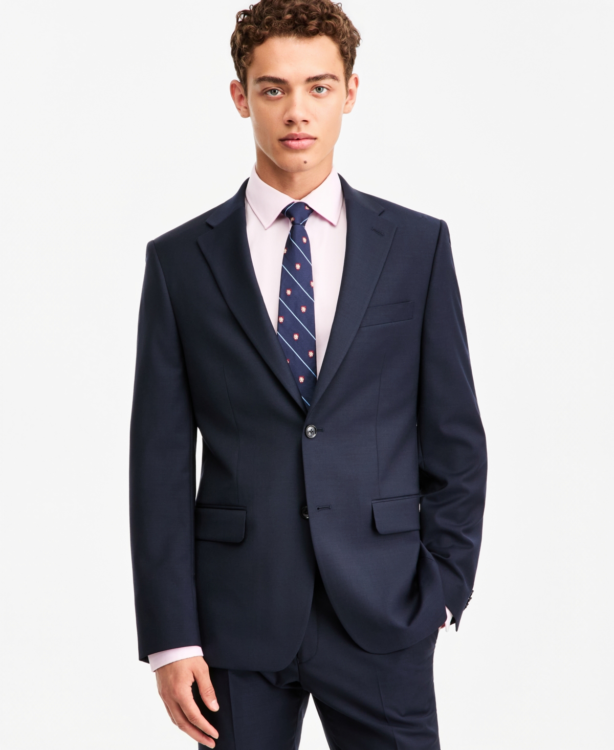 Click here for Tommy Hilfiger Mens Modern-Fit Wool Th-Flex Stretc... prices