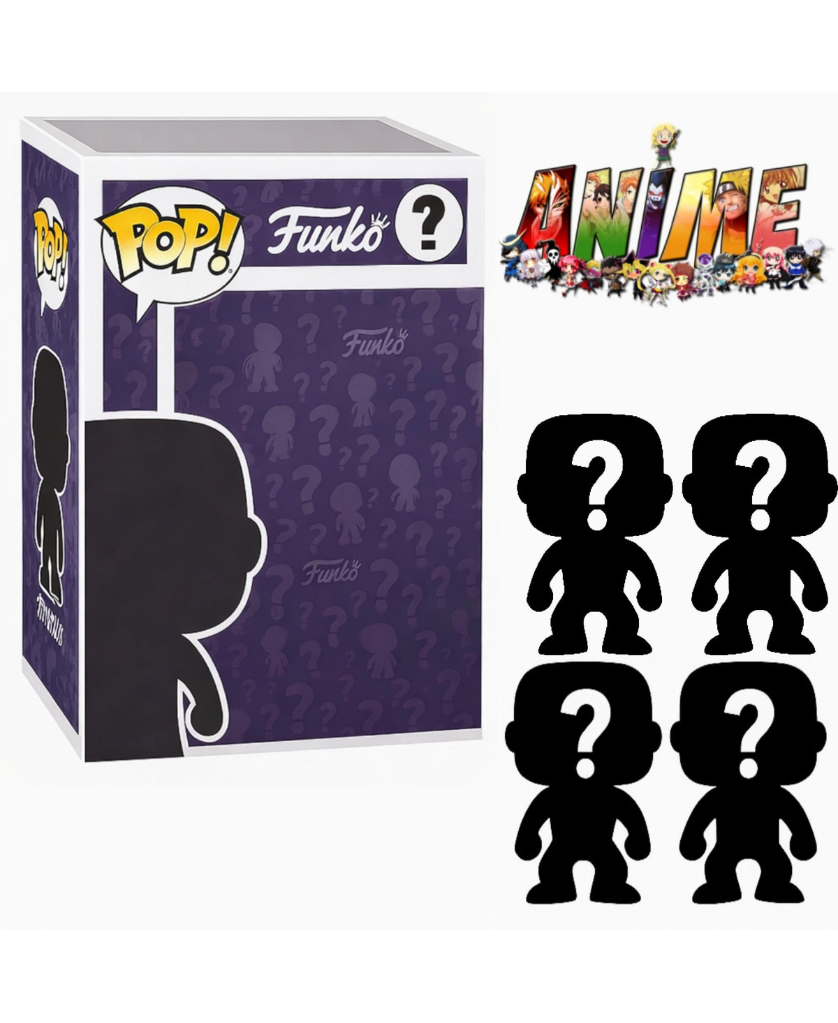 Click here for Funko Set of 4 Surprise Mystery Anime Pop! Randoml... prices