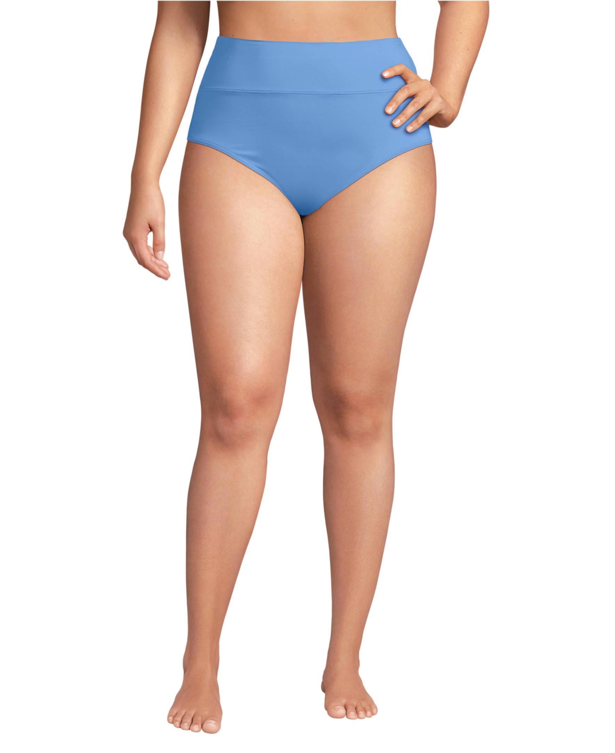 Click here for Lands End Plus Size Pinchless High Waisted Bikini... prices