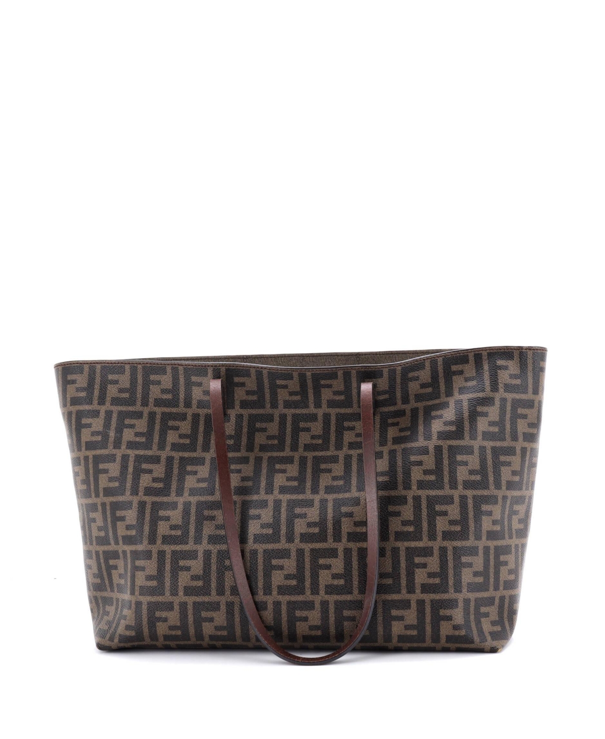 Click here for Pre-Owned Fendi Medium Roll Tote Zucca Coated Canv... prices