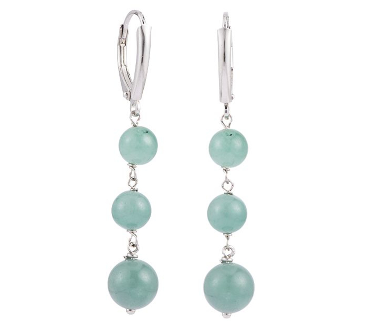 Click here for Macys Green Jade Earrings in Sterling Silver - Jad... prices