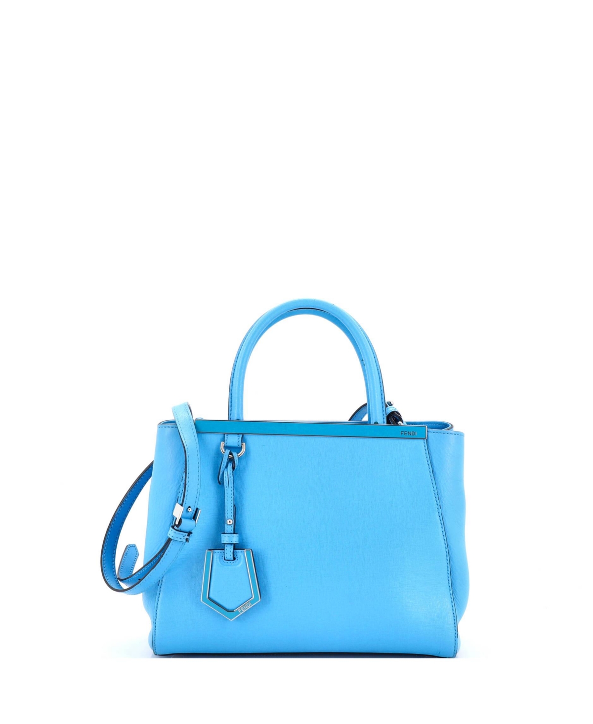 Click here for Pre-Owned Fendi Petite 2Jours Bag Leather - Blue prices