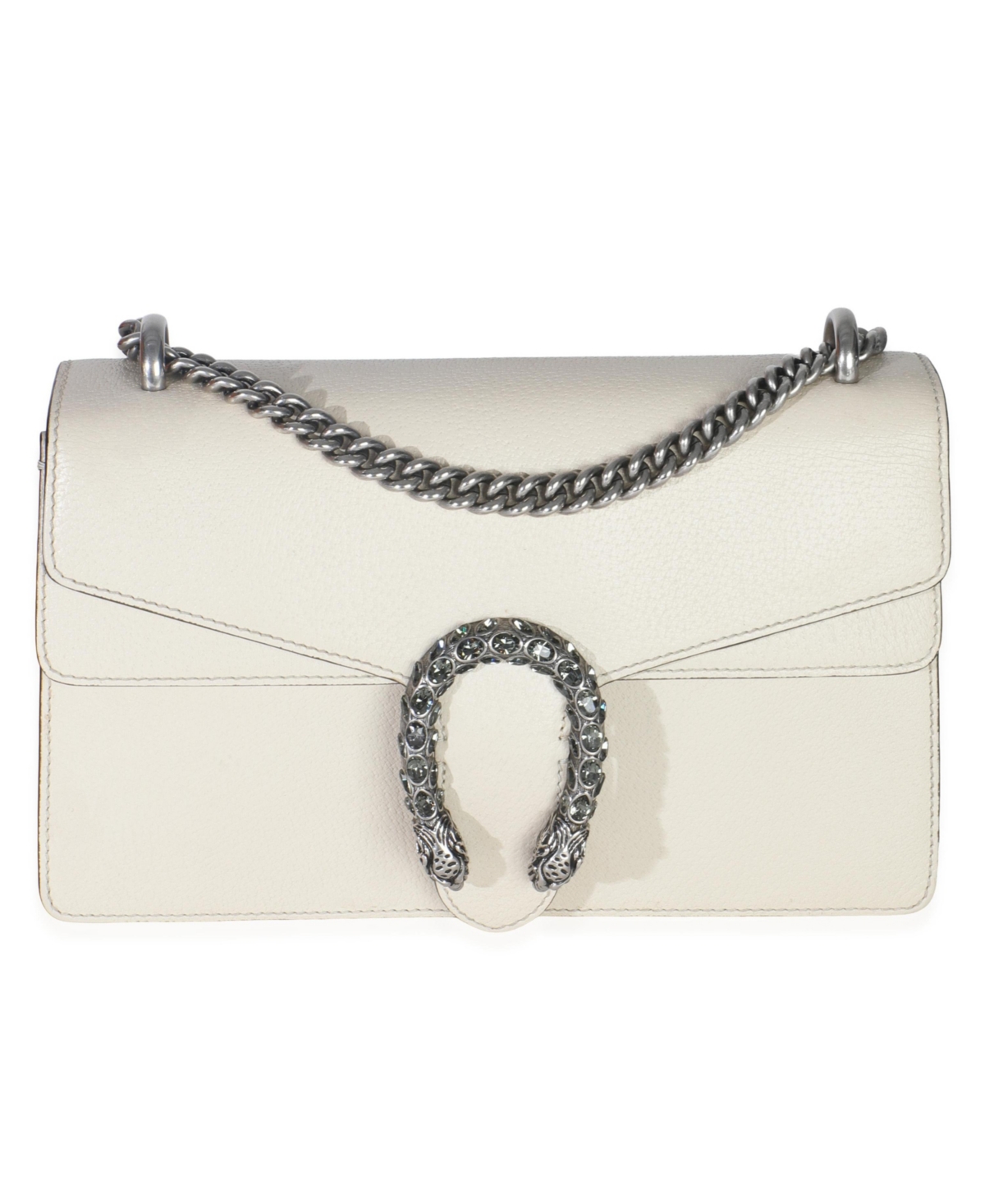 Click here for Pre-Owned Gucci Mystic White Textured Calfskin Cry... prices