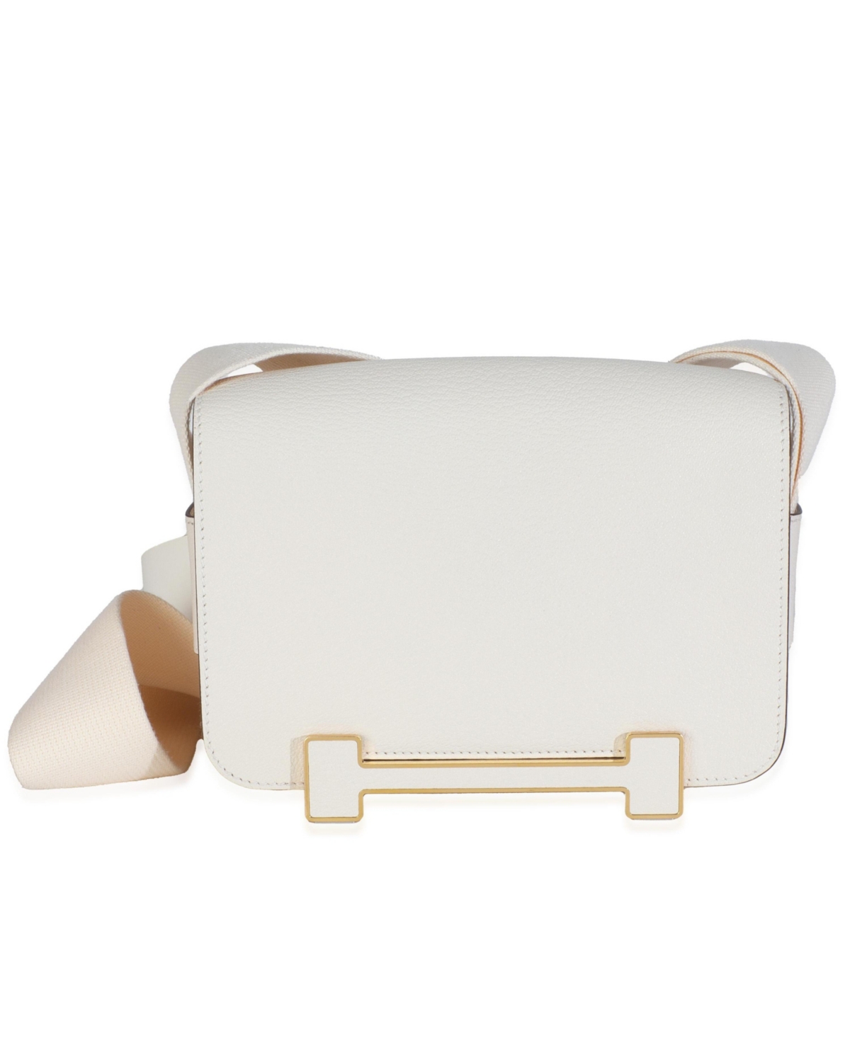 Click here for Pre-Owned HERMES Nata Chevre Mysore Geta Ghw - Whi... prices