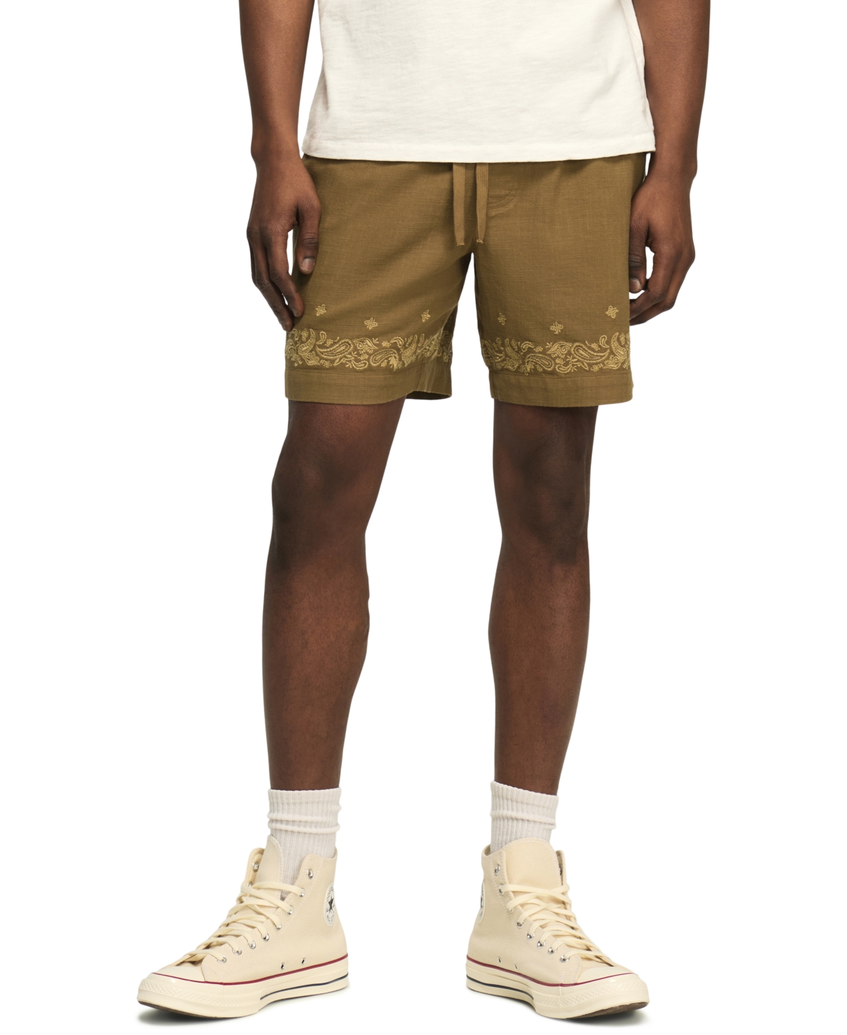 Click here for Lucky Brand Mens Eyelet Bandana Casual Shorts - Ka... prices